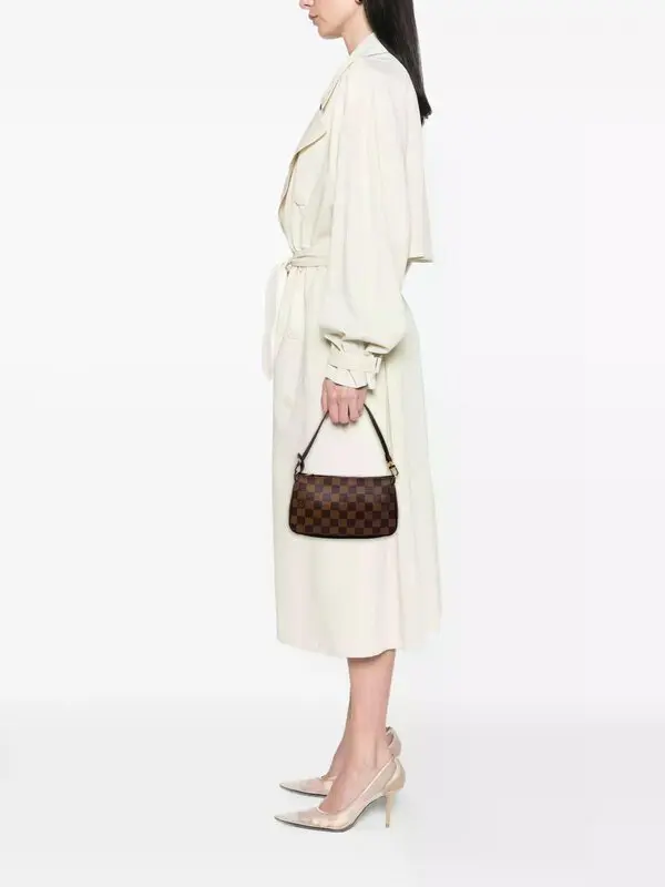 LOUIS VUITTON 2002 Damier Ebene Navona Shoulder Bag - Brown