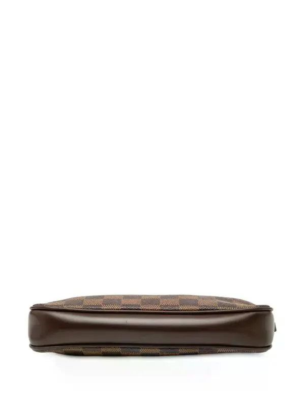 LOUIS VUITTON 2002 Damier Ebene Navona Shoulder Bag - Brown