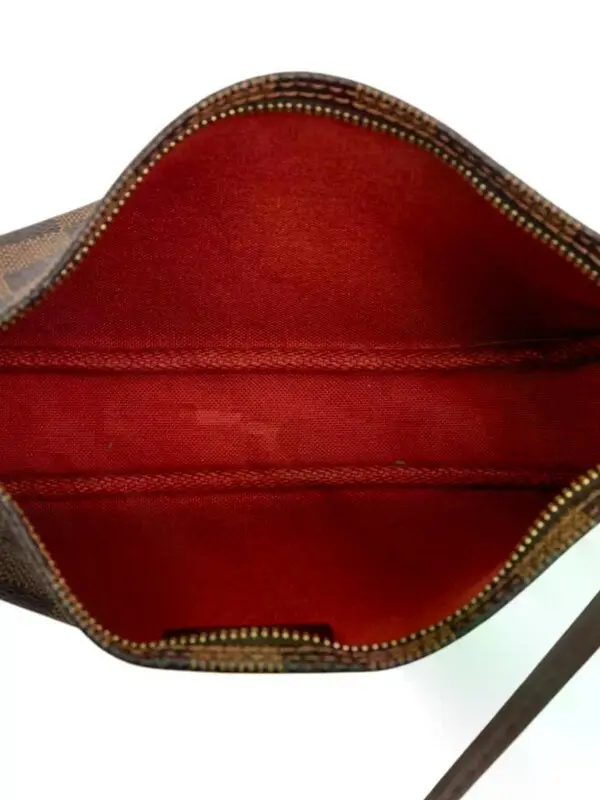 LOUIS VUITTON 2002 Damier Ebene Navona Shoulder Bag - Brown