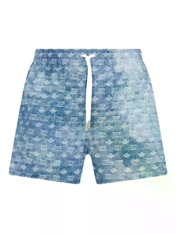 Dsquared2 Logo-monogram Swim Shorts - Blue