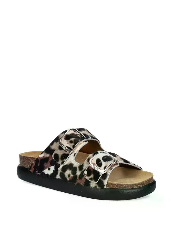 DR. SCHOLL'S SHOES Animal-print Buckle Mules