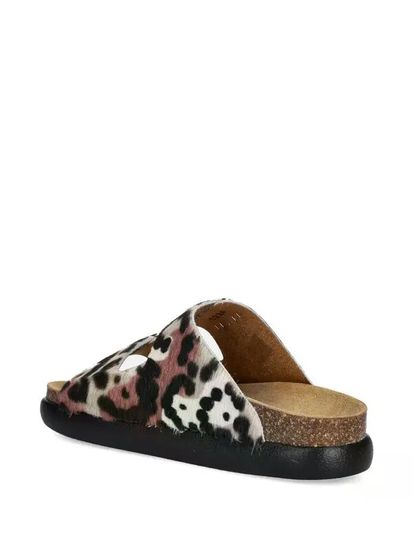 DR. SCHOLL'S SHOES Animal-print Buckle Mules