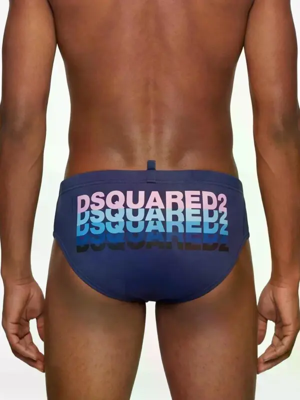 Dsquared2 Logo Swim Briefs - Blue