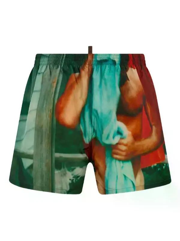 Dsquared2 Abstract-print Swim Shorts