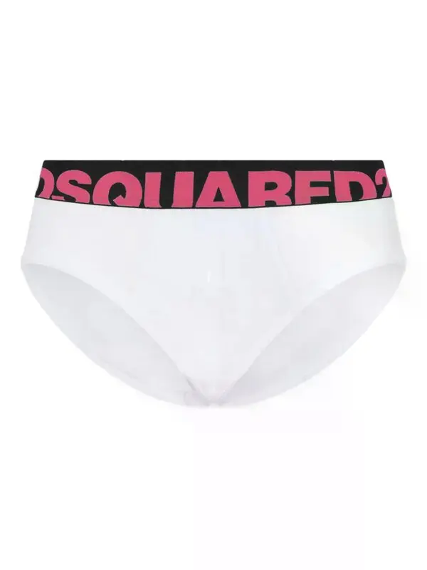 Dsquared2 Logo-waistband Brief - White