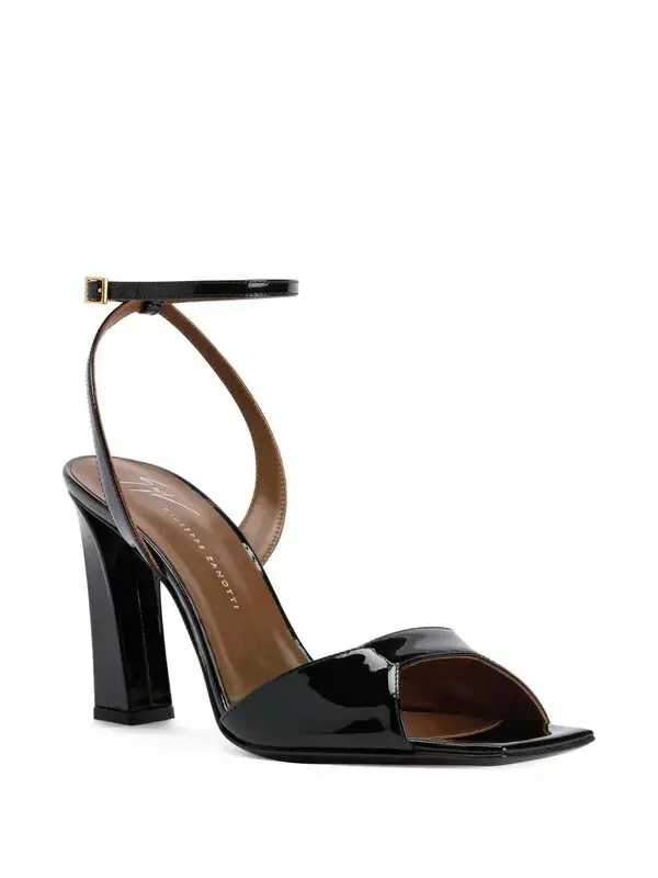 GIUSEPPE ZANOTTI Venice Square-toe Sandals - Black