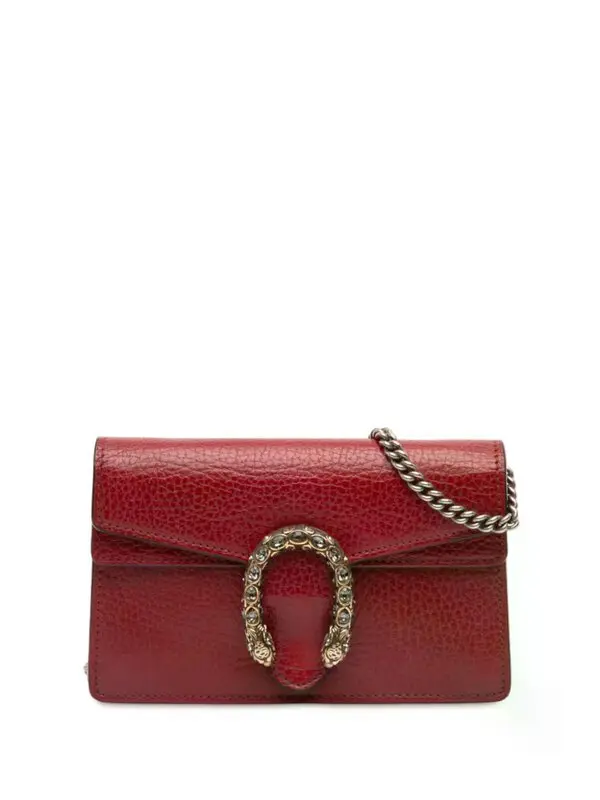 Gucci Dionysus Mini Leather Crossbody Bag - Red
