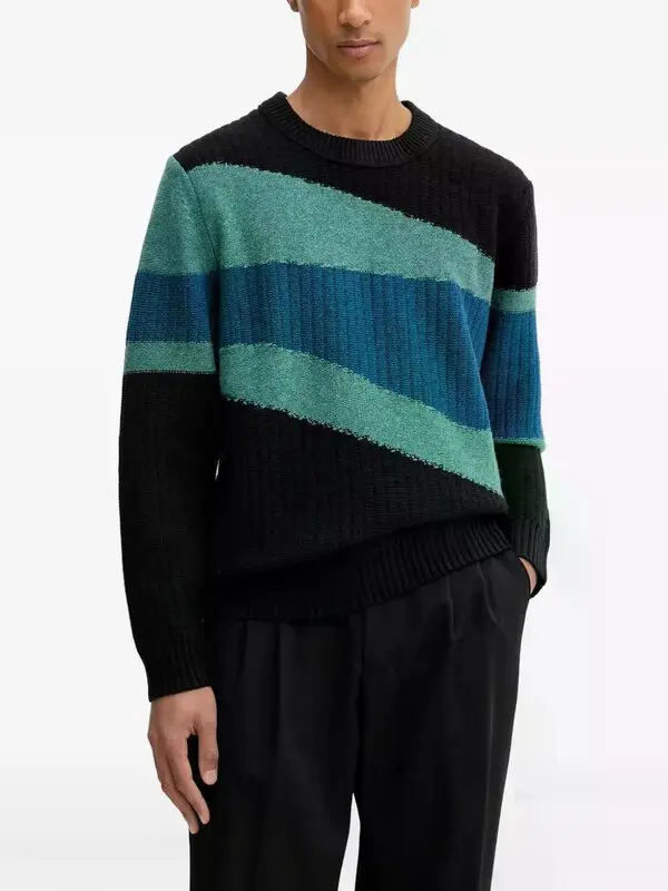 Paul Smith Striped Sweater - Black