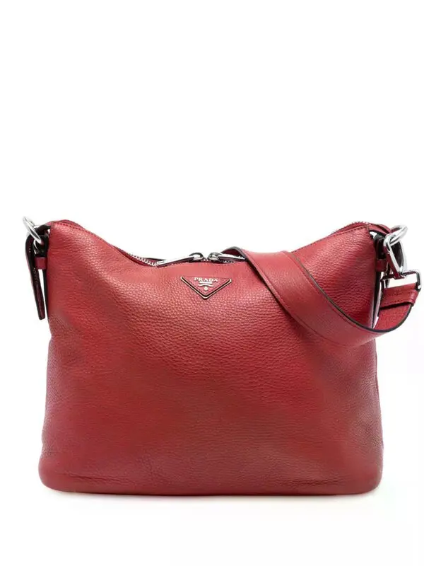 Prada Vitello Daino Shoulder Bag 2000-2025 - Red