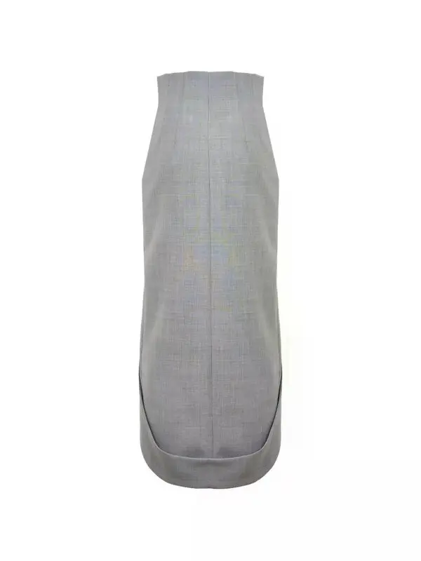 A.W.A.K.E. Mode Tailored Skirt With Button Detail