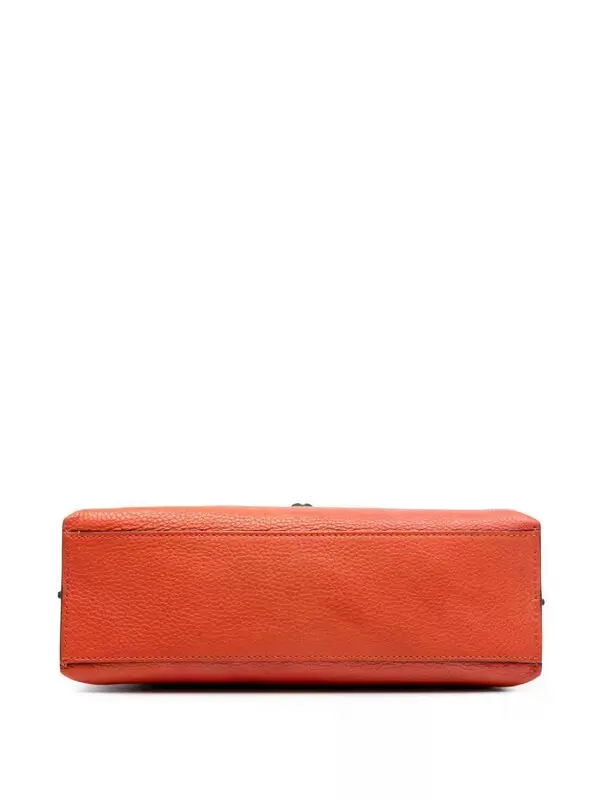 Gucci Small Leather Bamboo Daily Satchel - Orange