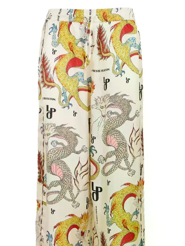 La Prestic Ouiston Giudecca Dragon-print Trousers