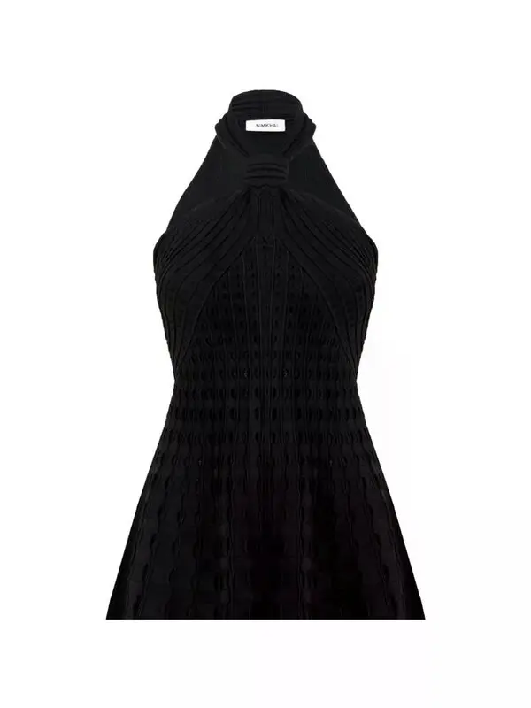 Simkhai Eyelet-knit Mini Dress