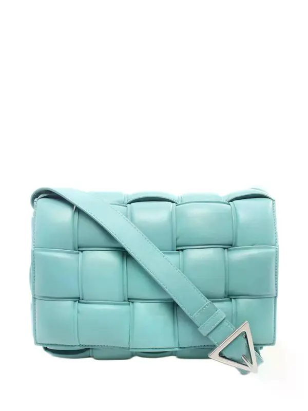 Bottega Veneta 2012-2026 Nappa Intrecciato Padded Cassette Crossbody Bag - Blue
