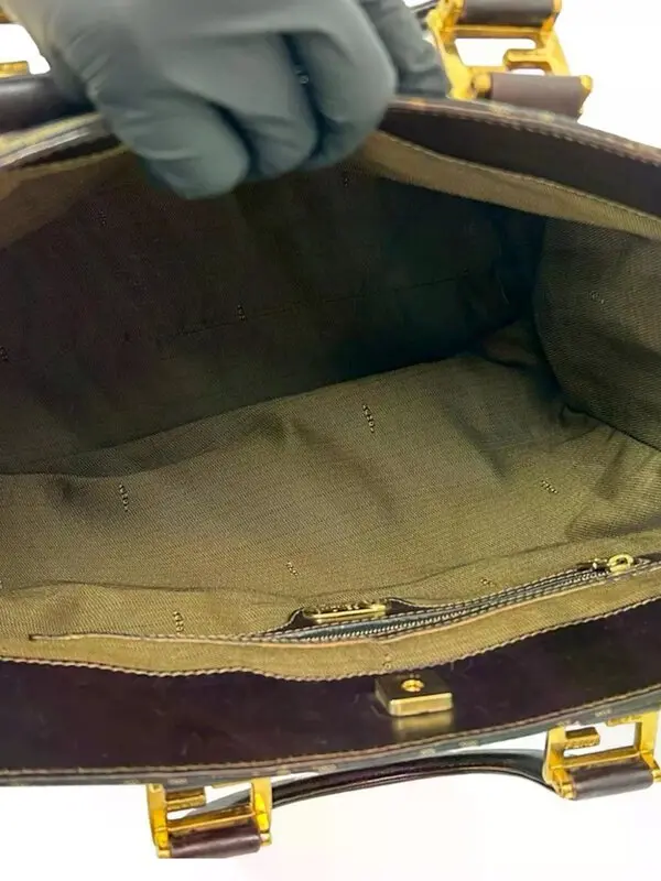 Fendi 20th Century Zucca Canvas Twins Tote Bag