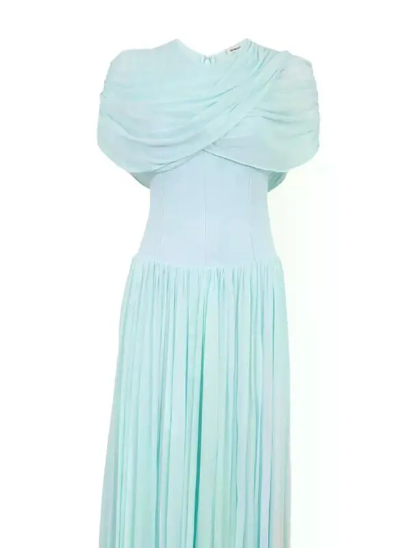 Simkhai Nancie Draped Maxi Dress - Blue