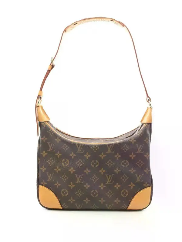 LOUIS VUITTON 2004 Monogram Boulogne 30 Shoulder Bag - Brown