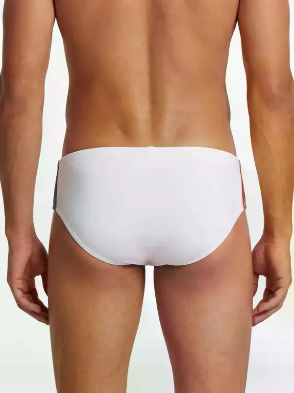 Dsquared2 Striped Swim Briefs - White