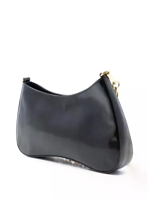 Prada 2000-2013 Leather Chain Shoulder Bag - Black | Editorialist