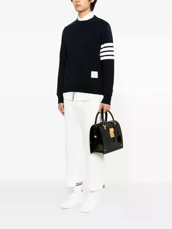 Thom Browne Top Handle Structured Tote Bag
