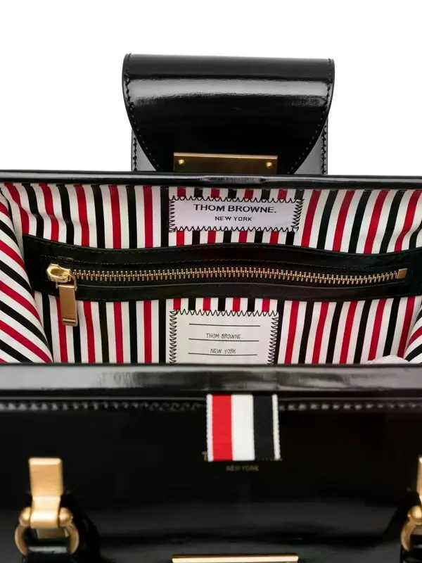 Thom Browne Top Handle Structured Tote Bag