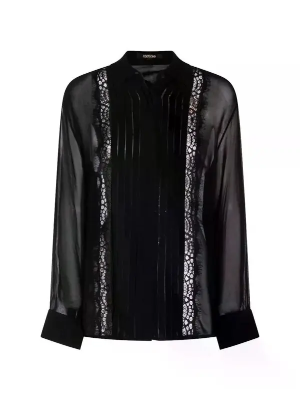 Roberto Cavalli Lace-panel Blouse
