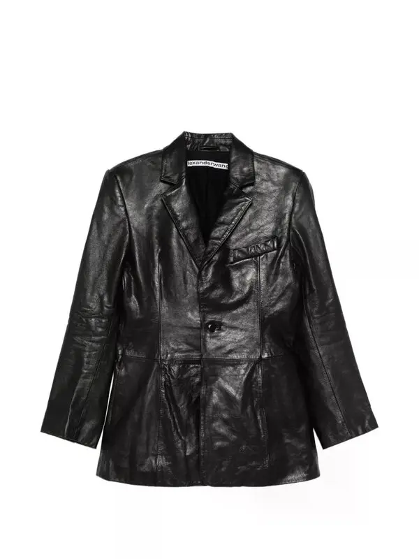 Alexander Wang Leather Single-breasted Blazer