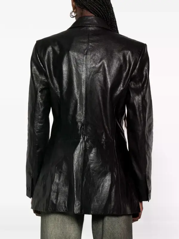 Alexander Wang Leather Single-breasted Blazer