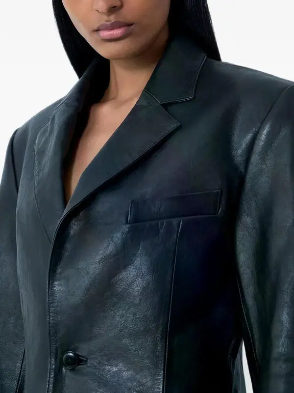 Alexander Wang Leather Single-breasted Blazer
