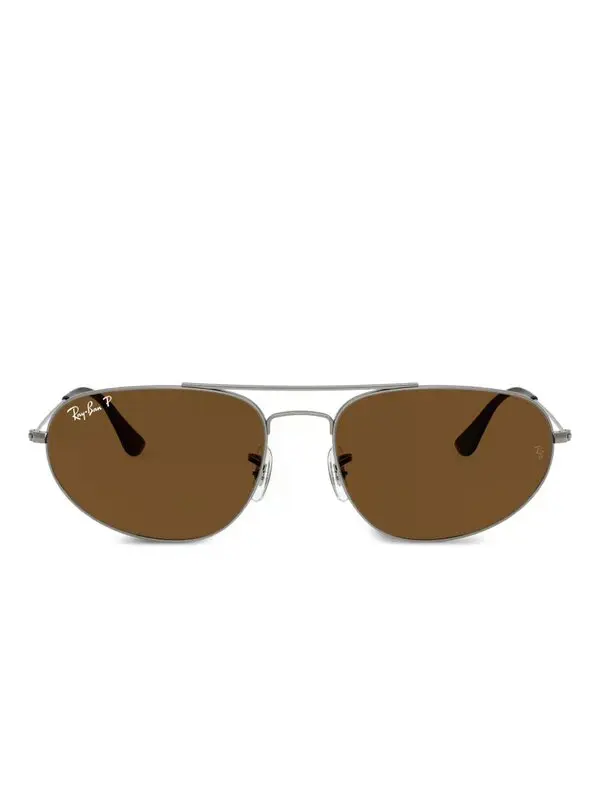 Ray-ban Oval Frame Sunglasses - Grey