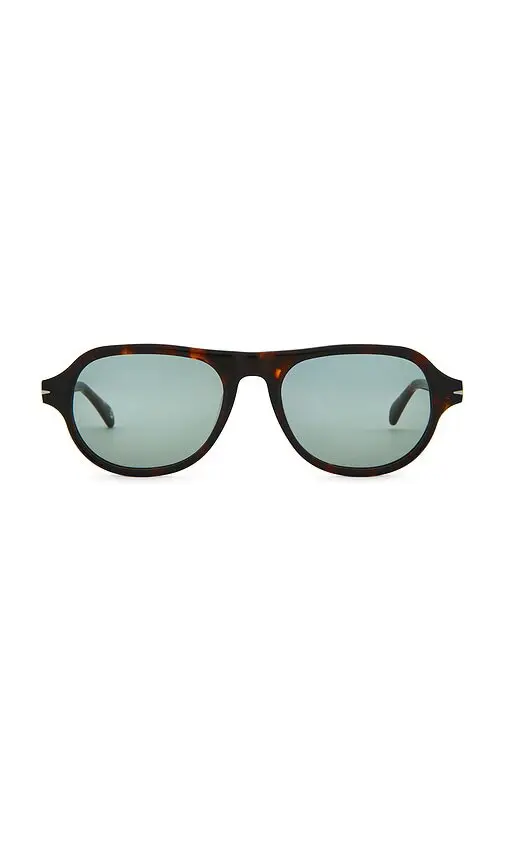SAD EYEWEAR Ash Tinted Sunglasses - Tortoise & Olive Lens