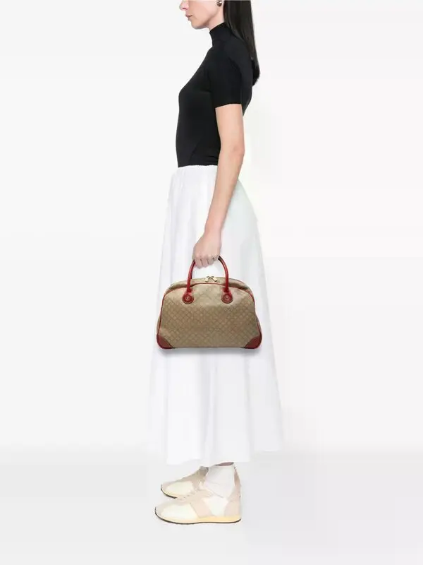 Celine 2002 Macadam Coated Canvas Handbag