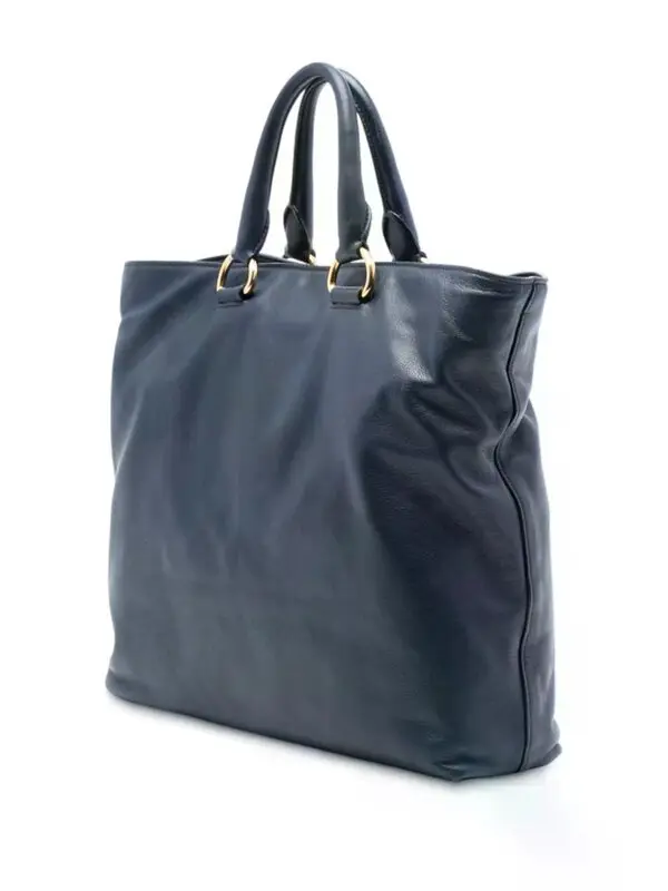 Prada Soft Calf Open Convertible Tote Satchel
