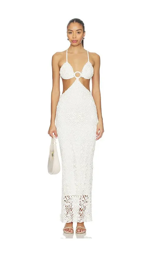 CAPITTANA Martina Rose Dress - White
