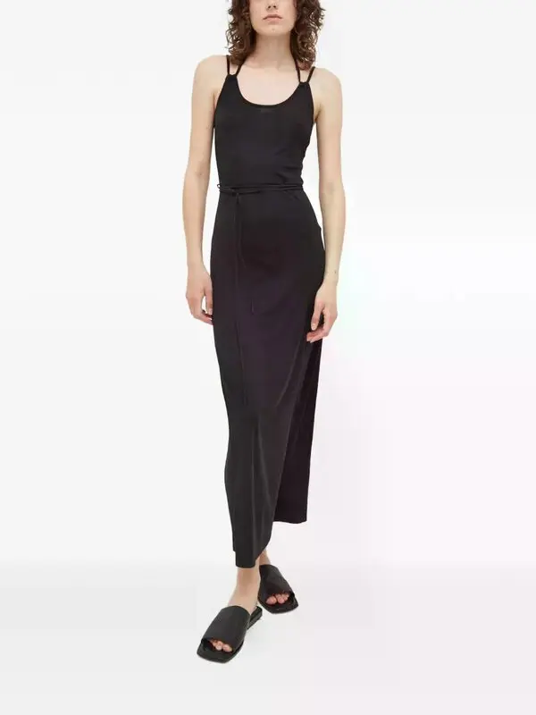 RÉSUMÉ Tie-waist Open-back Midi Dress