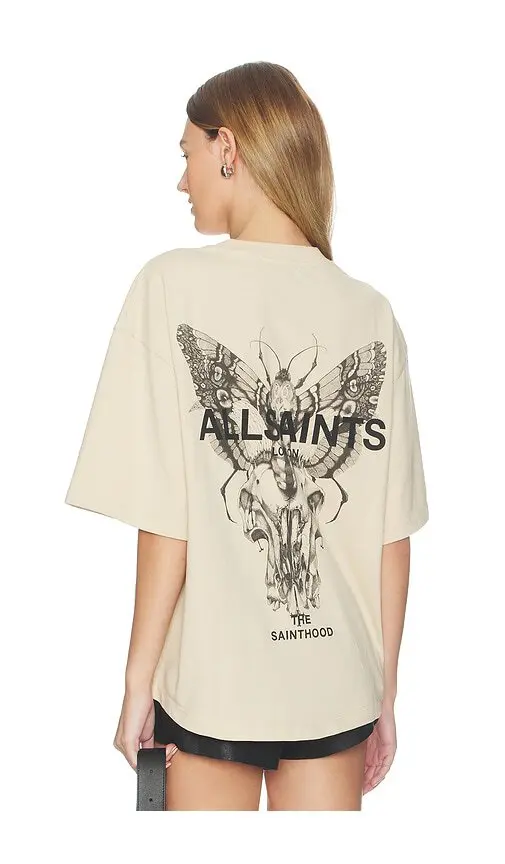 ALLSAINTS Halis Amelie Tee - Sandy White