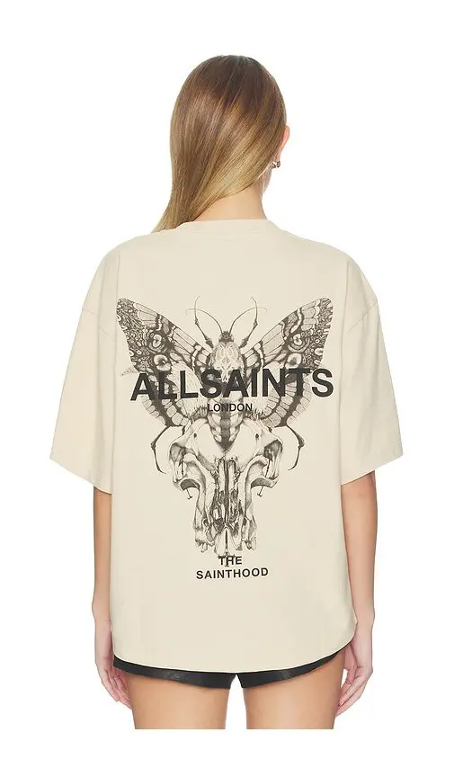 ALLSAINTS Halis Amelie Tee - Sandy White