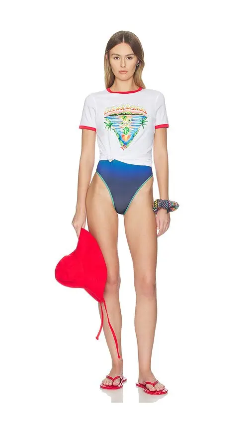 Casablanca Graphic Print T-shirt - White