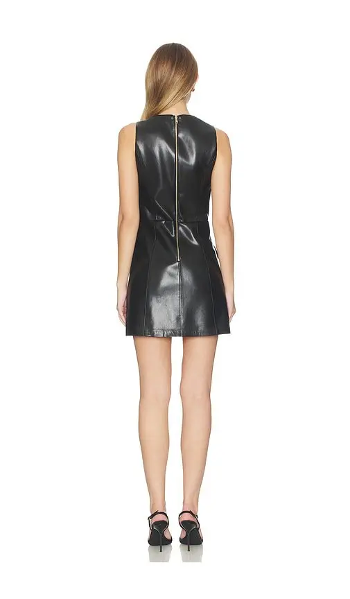 Alice + Olivia Faux Leather Mini Dress