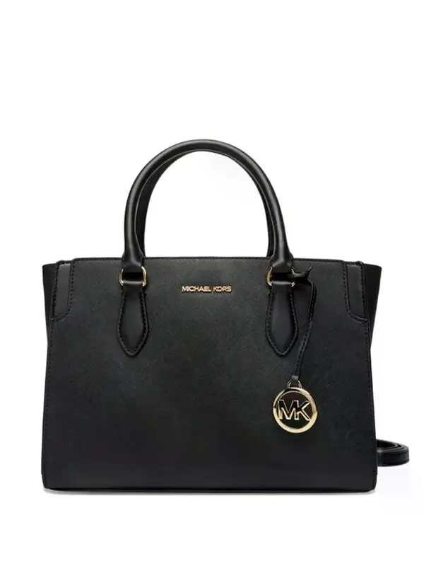Michael Kors Medium Becca Logo-charm Tote Bag - Black