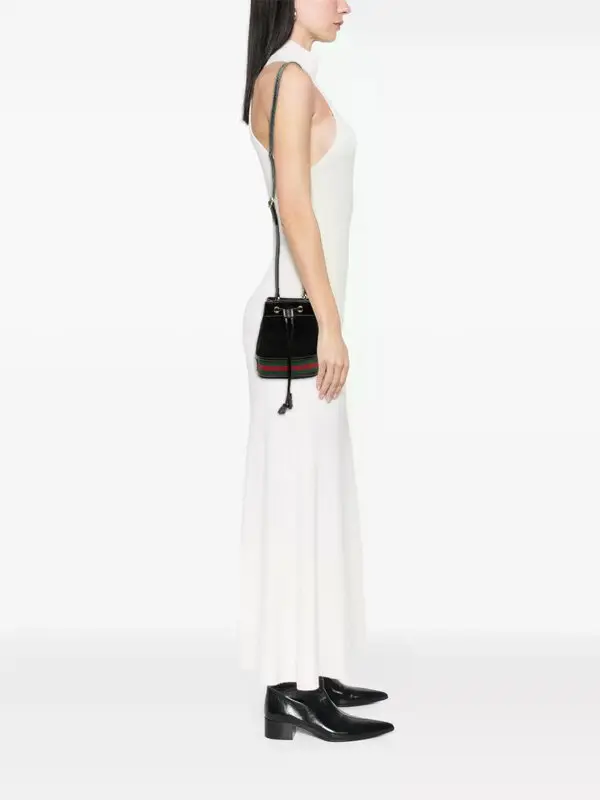 Gucci Mini Ophidia Bucket Bag - Black
