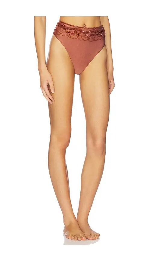 PatBO X Camila Coelho Golden Lune Bikini Bottom