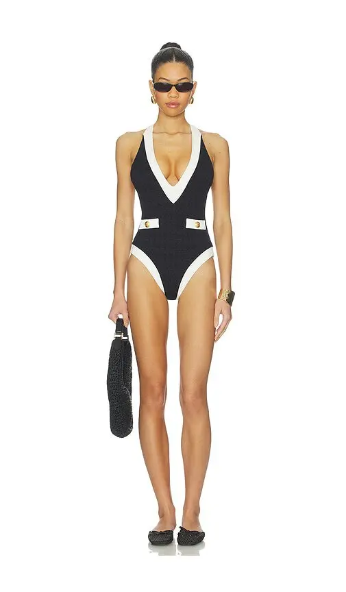 L'Agence Lisa One Piece Swimsuit - Black
