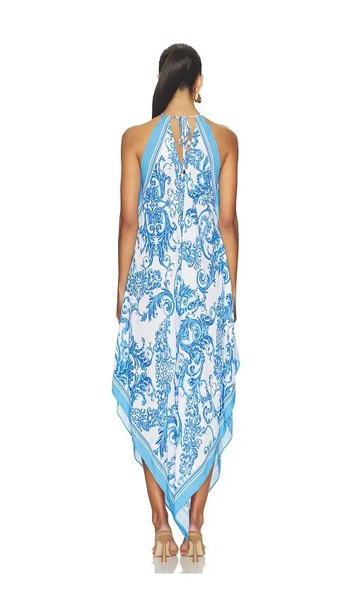 L'Agence Elise Halter Midi Dress
