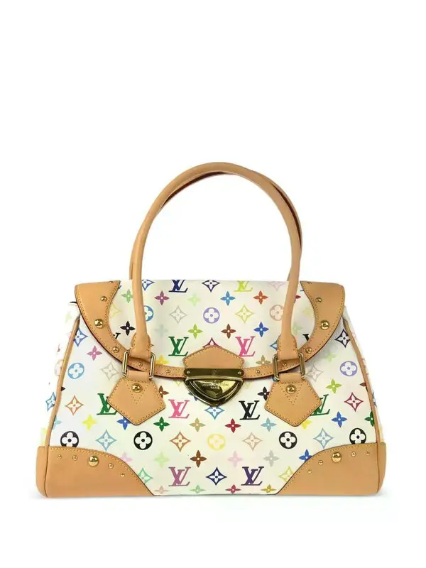 LOUIS VUITTON 2008 Beverly Gm Monogram Multicolor Tote - White