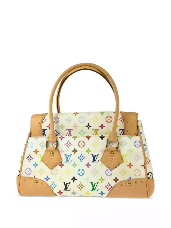 LOUIS VUITTON 2008 Beverly Gm Monogram Multicolor Tote - White