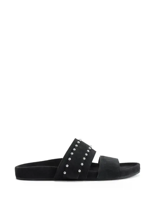 GIUSEPPE ZANOTTI Ryan Double-banded Studded Sandals - Black