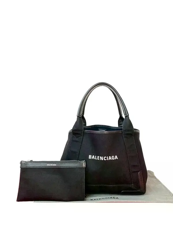 Balenciaga Canvas Cabas S Tote Bag - Black
