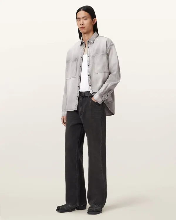 ALLSAINTS Al Oversized Denim Shirt