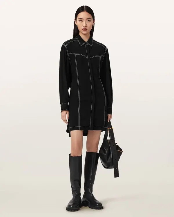 ALLSAINTS Tala Shirt Mini Dress